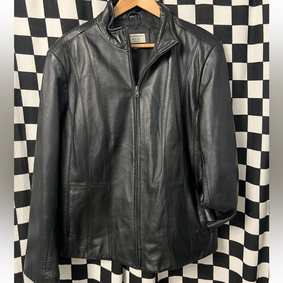 Covington | Jackets & Coats | Vintage Covington Black Leather Jacket ...